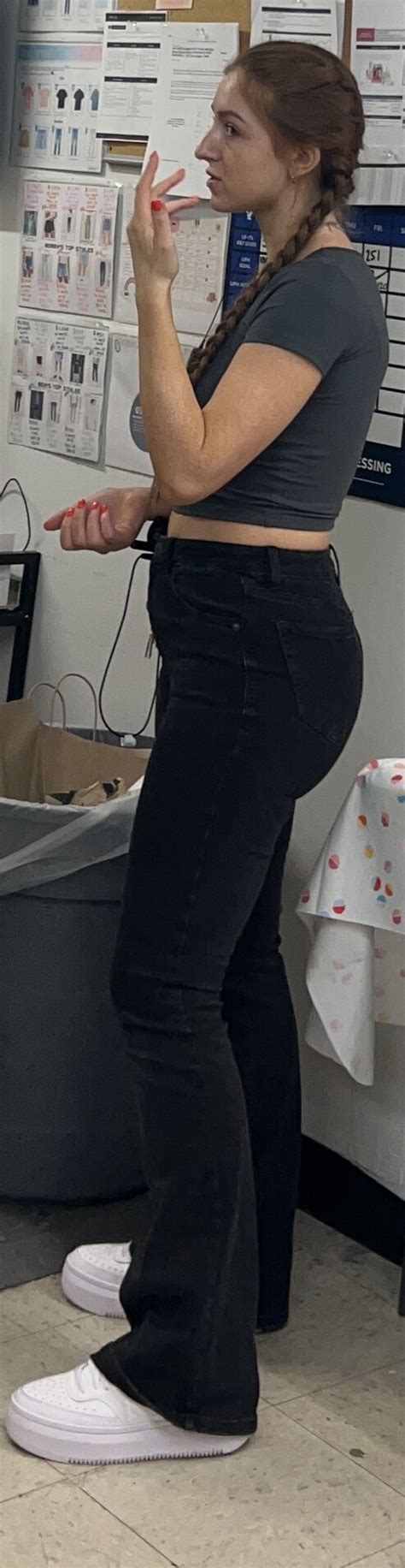 Redhead Squatting And Working Part 7 Oc Tight Jeans Forum