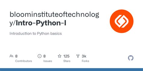 Github Bloominstituteoftechnology Intro Python I Introduction To Python Basics