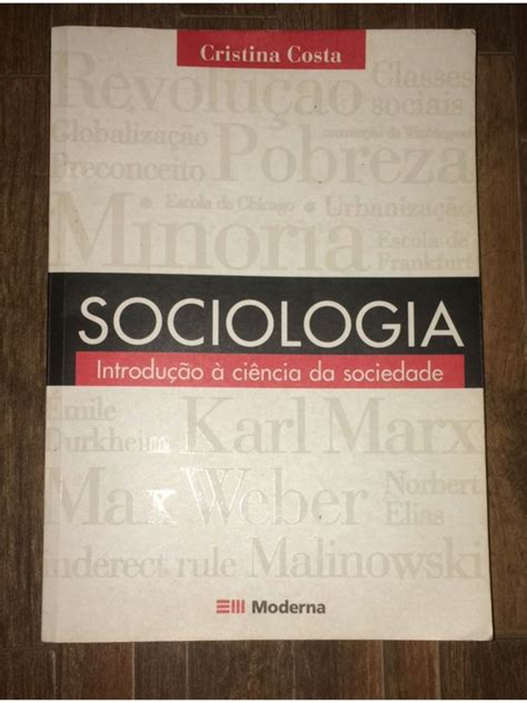 Livro Sociologia Introdução à Ciência Da Sociedade Elo7