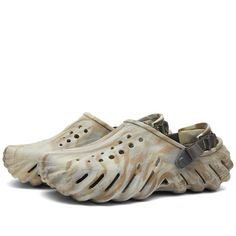 Crocs™ Echo Marbled Clog In Brown For Men Lyst