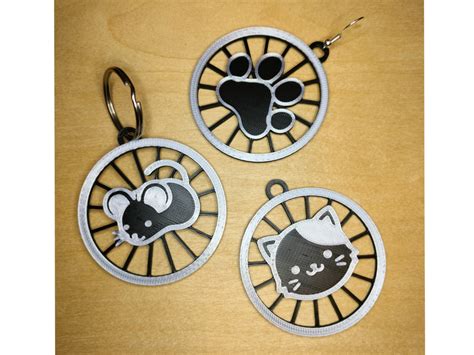 Earrings Pendant Keychain Make Your Own Choice By Kotka Stokrotka Makerworld Download Free