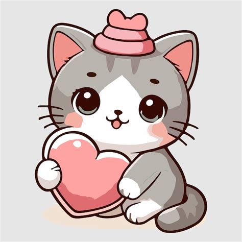 Vector De Dibujos Animados De Gatos Con Fondo Blanco Vector Premium