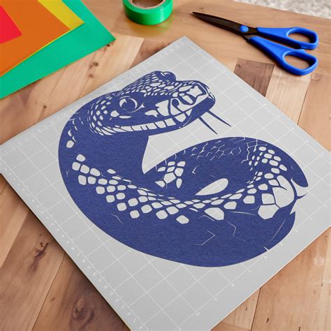 Python Snake SVG Image For Cricut Silhouette And Laser Machines