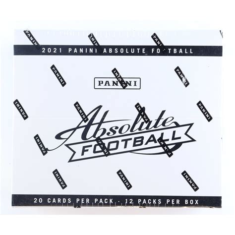 2021 Panini Absolute Football Value Box With 12 Packs Pristine Auction
