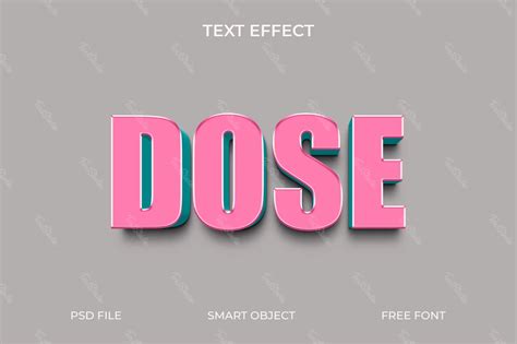D Pop Art Text Style Effect Photoshop PREMIUM PSD File