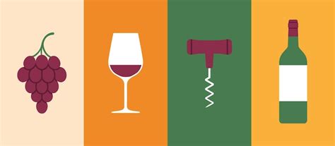 Premium Vector Wine Set