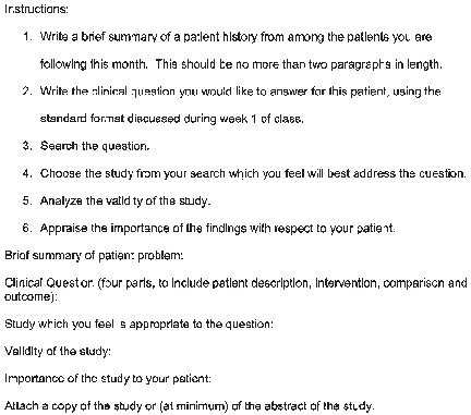Example Of Homework Assignment Download Scientific Diagram