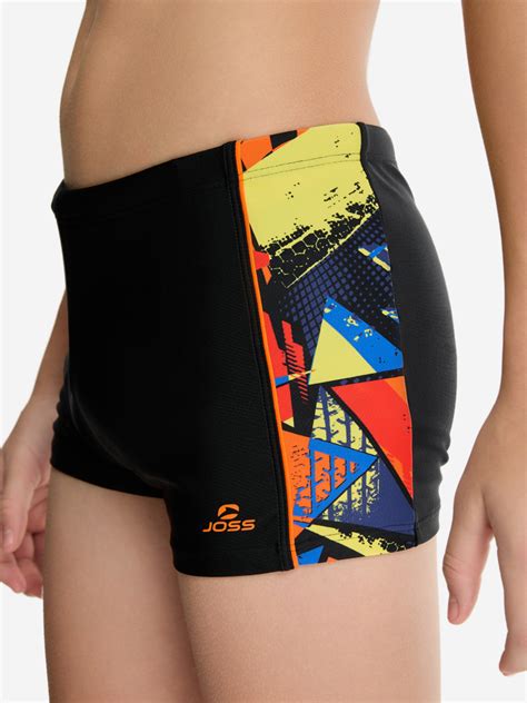 Плавки шорты для мальчиков Joss черный красный цвет — купить недорого по цене 26 58 руб со