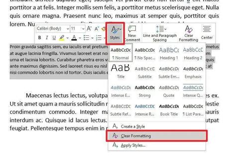 How To Clear Text Formatting In Word Document 3 Methods