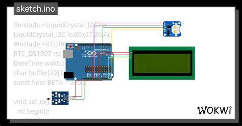 NTC Dengan RTC Wokwi ESP STM Arduino Simulator