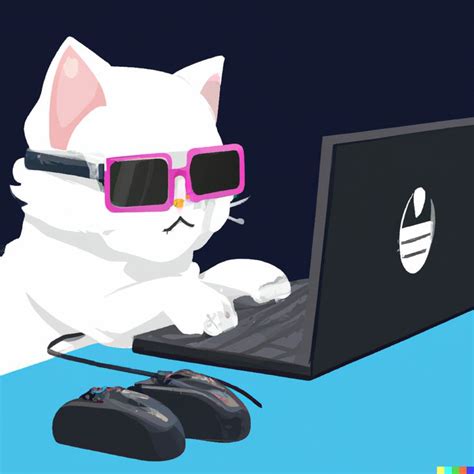 Gatito Blanco Programando En Gatos Blancos Gatito Gatos