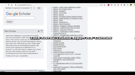 How To Check Journal Impact Factor And Quartile In Jcr Youtube