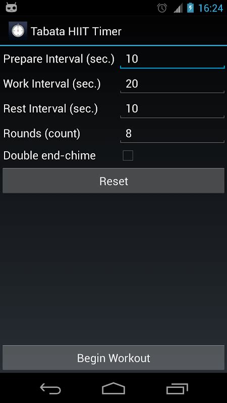 Android için Tabata HIIT Timer Ad free APK İndir