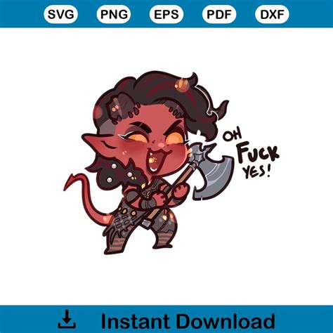 Karlach Oh Fuck Yes Png Karlach Harlan Baldurs Gate 3 Png Inspire Uplift