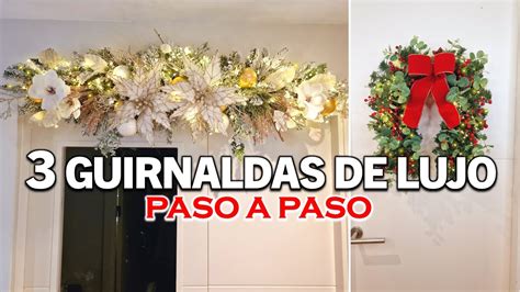 GUIRNALDAS DE LUJO DIY NAVIDAD 2024 YouTube