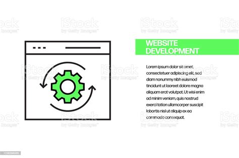 Web 開發平線圖示 輪廓向量符號插圖向量圖形及更多互聯網圖片 互聯網 交流 全球商務 Istock