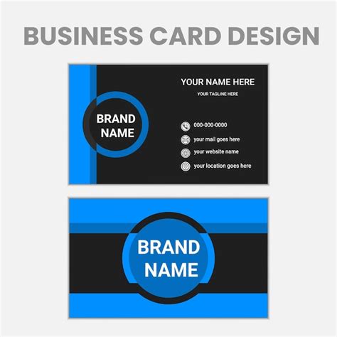 Design De Carte De Visite Vecteur Premium