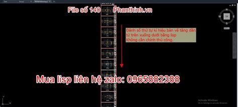 Lisp autocad đánh số thứ tự ký hiệu bản vẽ nhanh hàng loạt
