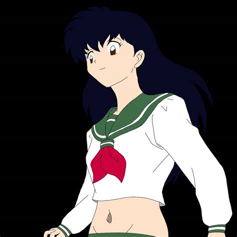 Kagome Higurashis Belly Button By Jokingbrianx On Deviantart