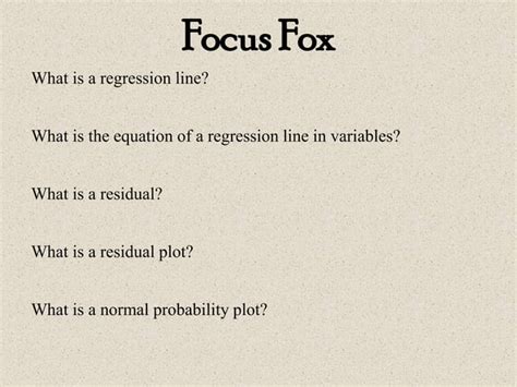 Regression Inference Confidence Intervals Ppt