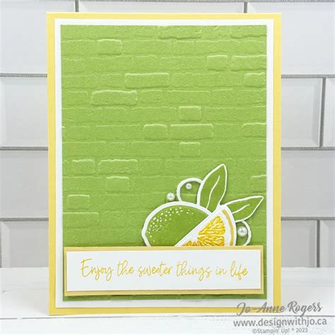 Simple Card Layout With Options And The Sweet Citrus Bundle Design