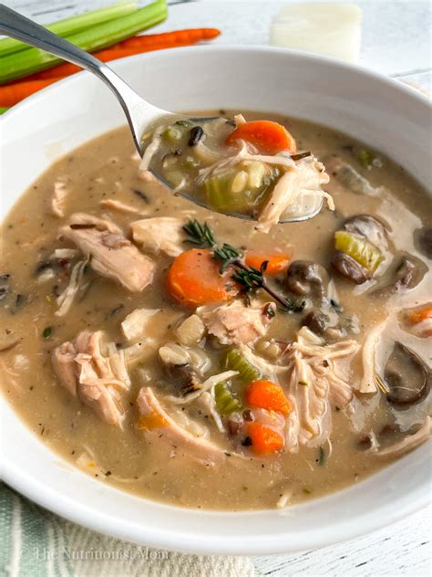 Chicken Wild Rice Soup Dairy Free Nutritionist Mom