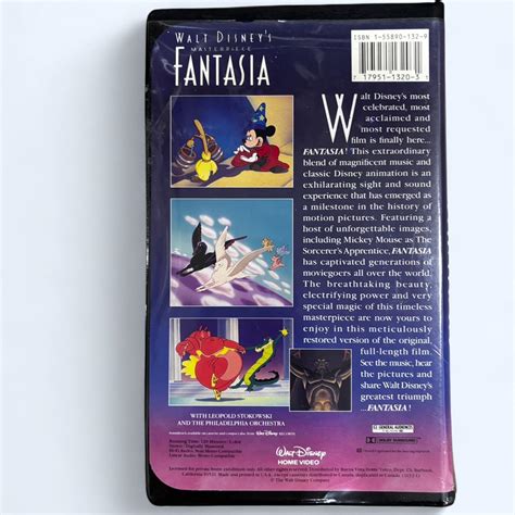 Walt Disneys Fantasia Masterpiece Vhs Tape Vhs Depop