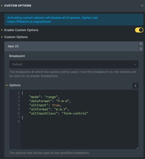 Pro Form Dateranger Picker Custom Options How To Bricksforge Community Forum