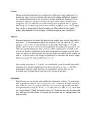 Particle Equilibrium Lab Report CHAPTER FORCES AND NEWTON S LAWS OF MOTION CONCEPTUAL
