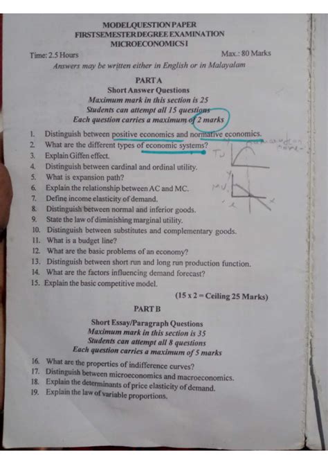 Economics St Sem Lecture Notes St Year BA Economics Studocu