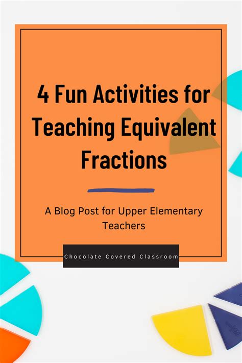 4 Fun Activities For Teaching Equivalent Fractions Chocolate Covered Classroom Creations