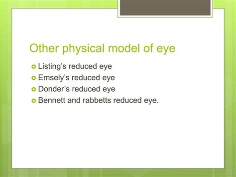 Refraction In Different Refractive Errors And Their Management Ppt
