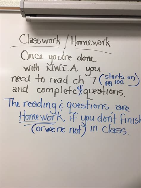 Classworkhomework Corriveaus Class