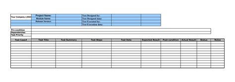 Test Case Sample Template Template Samples