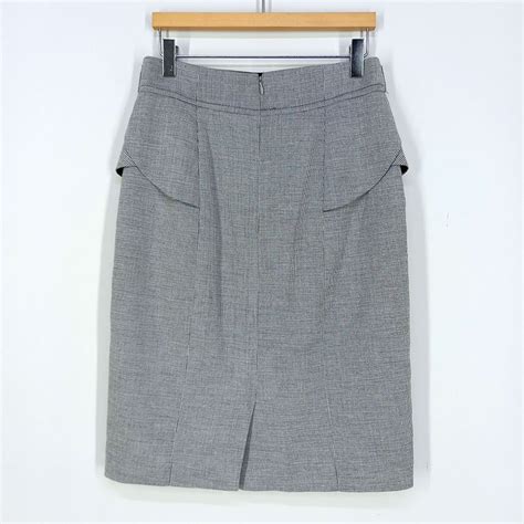 Jj지고트 미니하운드 뒷트임 슬림 미디스커트 블랙6 헬로마켓