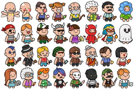 Simple Characters For Your Game By Nsjungle2d Fiverr