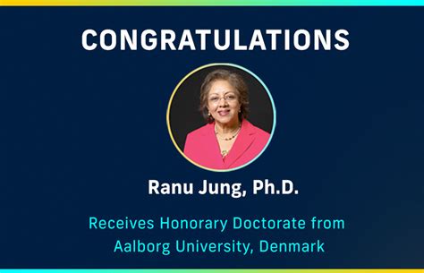 Ranu Jung Receives Honorary Doctorate From Aalborg University Denmark