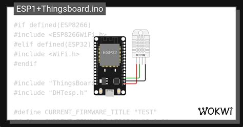 21 DHT22 Thingsboard Wokwi ESP32 STM32 Arduino Simulator