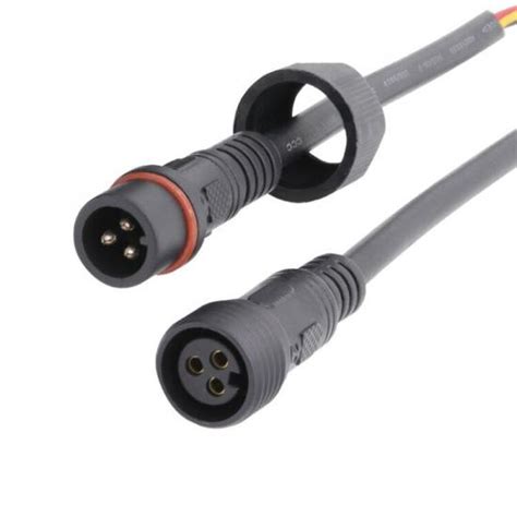 Buy M19 3 Pin 1 0mm Male To Female Waterproof Led Connector Cable M19 3