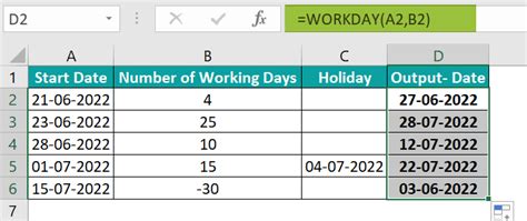 Workday Excel Function Formula Examples How To Use