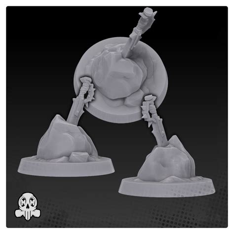 3d Printable Orc Objective Markers By Malicious Minis