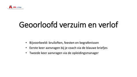 Verzuim Ziekte En Absentie Ppt
