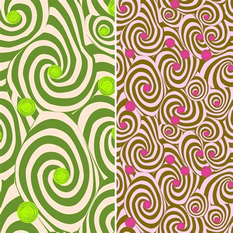 A Set Of Different Patterns With Swirls And Swirls Premium Ai