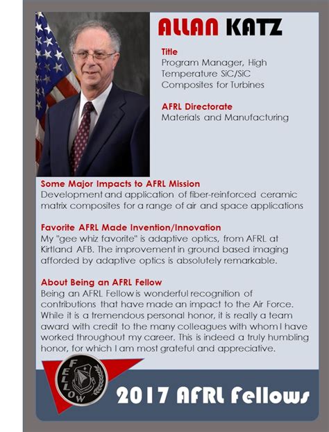 Afrl Fellows And Early Career Award Recipients Honored At Awards