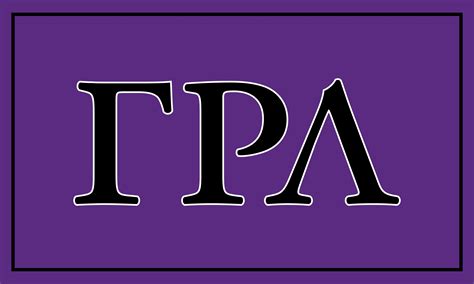 Gamma Rho Lambda Fraternity Greek Letters Flag Two Color Design