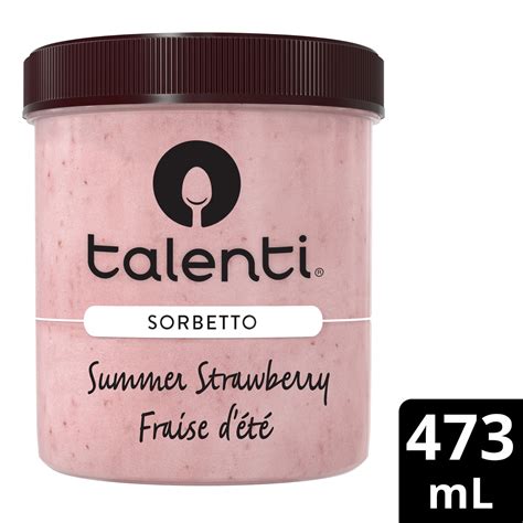 Talenti Summer Strawberry Dairy Free Sorbetto 473 Ml Talenti Strawberry 473ml Walmart Ca