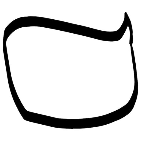 Esboço De Linha Fina De Bolha De Fala Ilustração Linear Do Diálogo Do