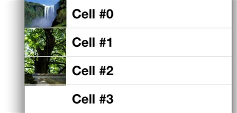Objective C Uitableviewcell With Images In Different Dimensions Stack Overflow