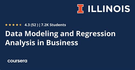 Data Modeling And Regression Analysis In Business Coursya