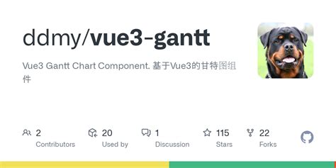 GitHub ddmy vue3 gantt Vue3 Gantt Chart Component 基于Vue3的甘特图组件